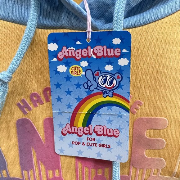 Angel Blue | Tops | Nwt New Angel Blue Japan Japanese Yellow Logo ...